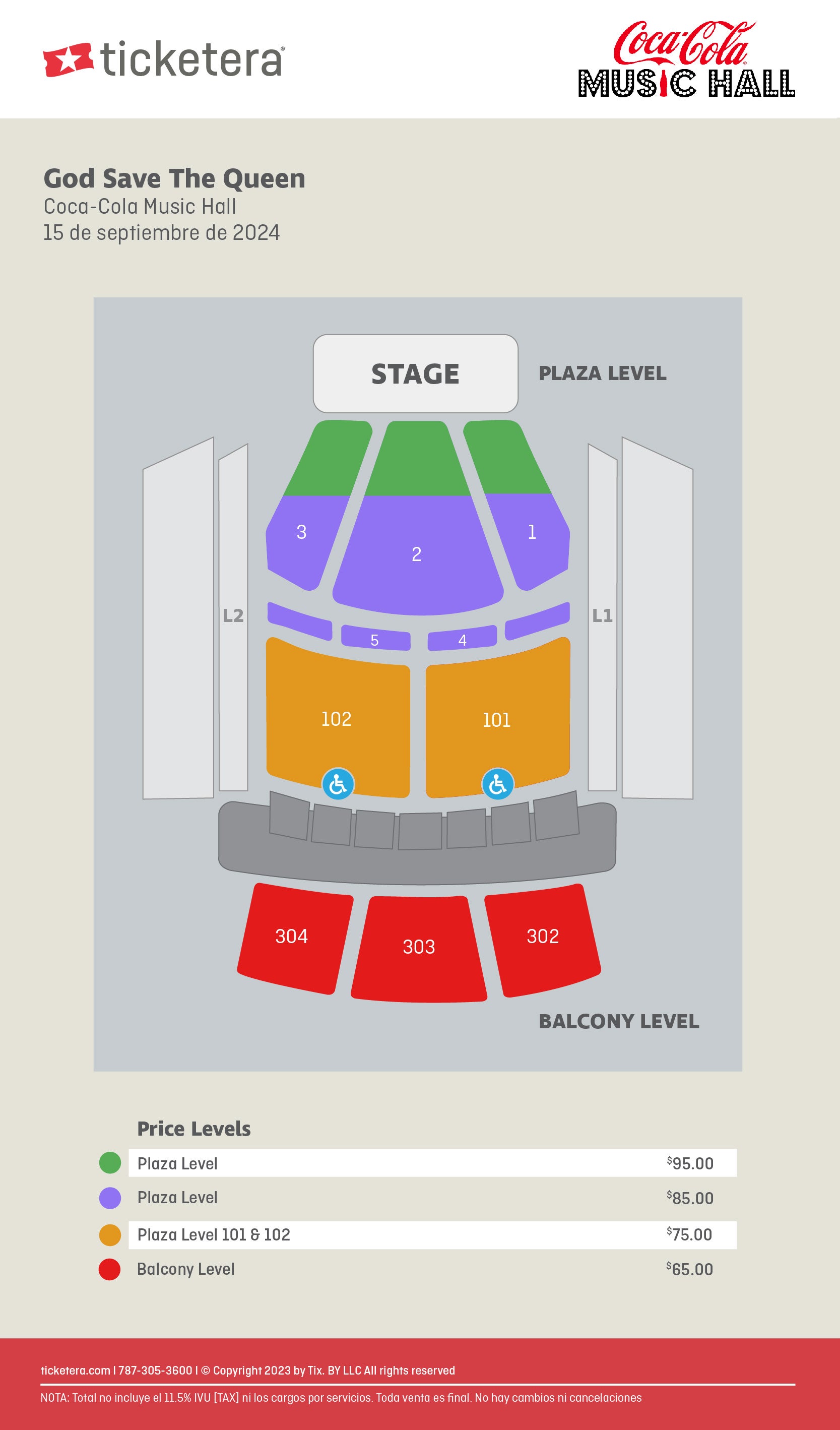 Seating Charts | Coca-Cola Music Hall
