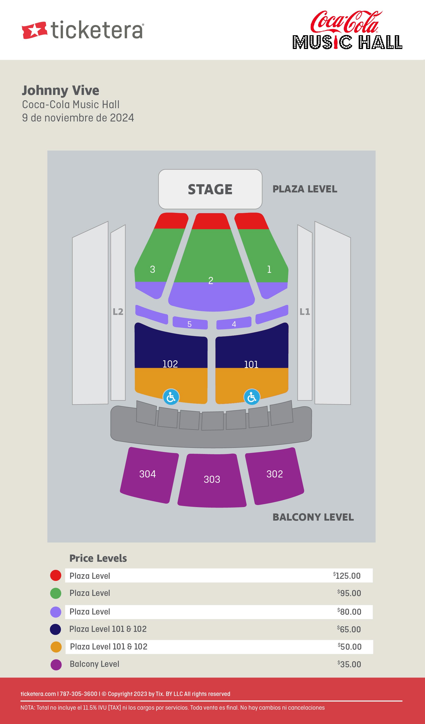 Seating Charts | Coca-Cola Music Hall