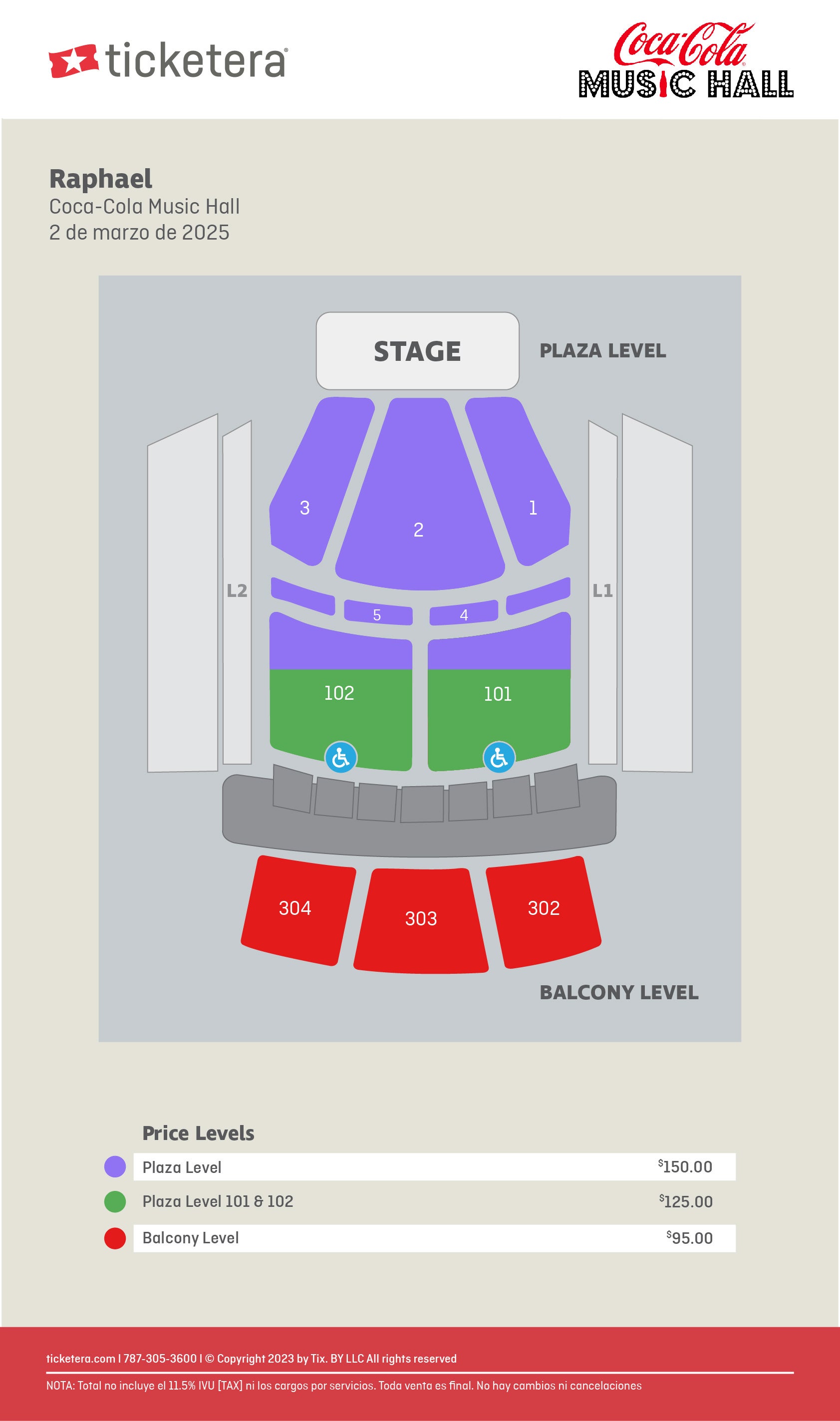Seating Charts | Coca-Cola Music Hall
