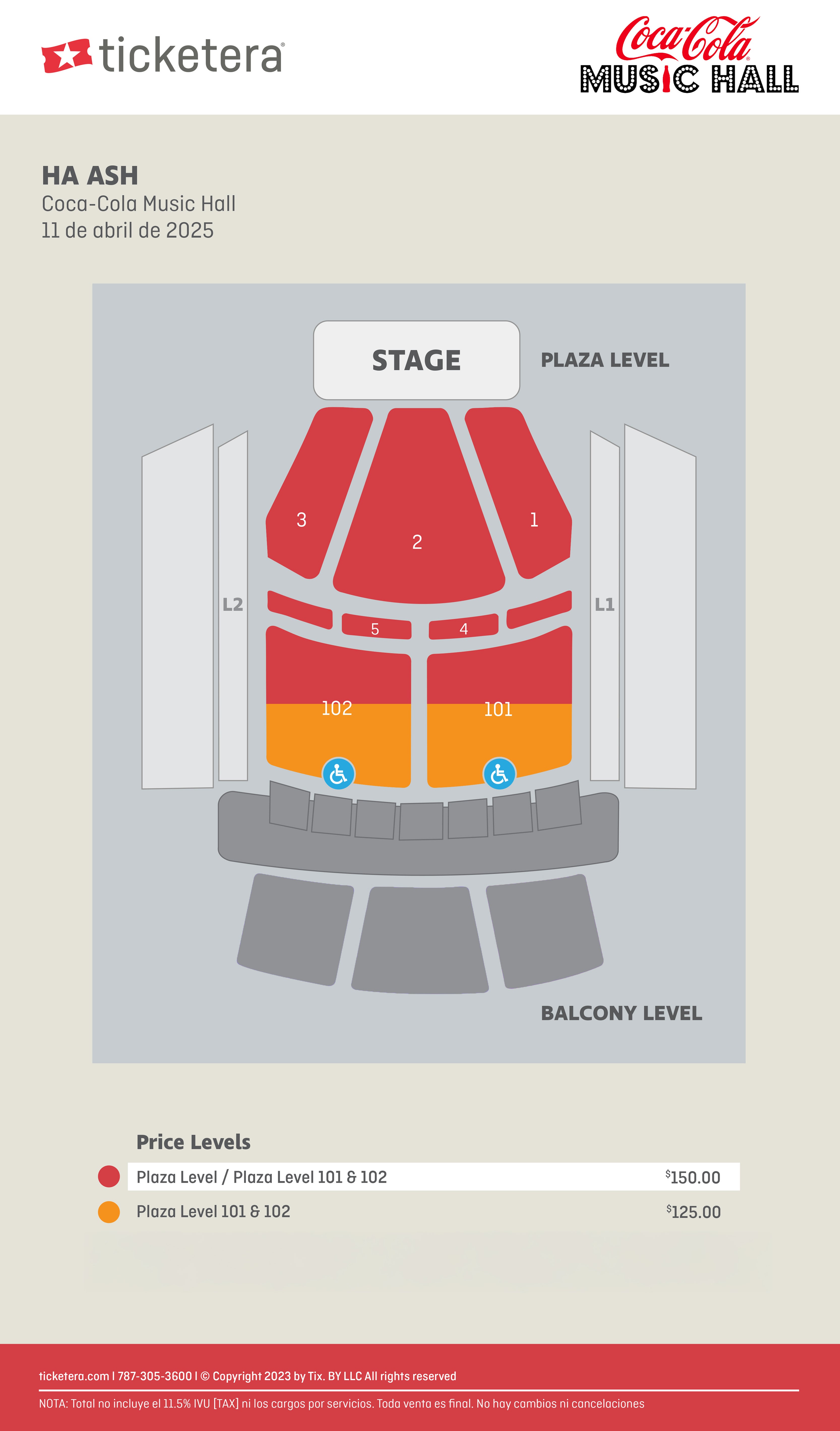 Seating Charts | Coca-Cola Music Hall