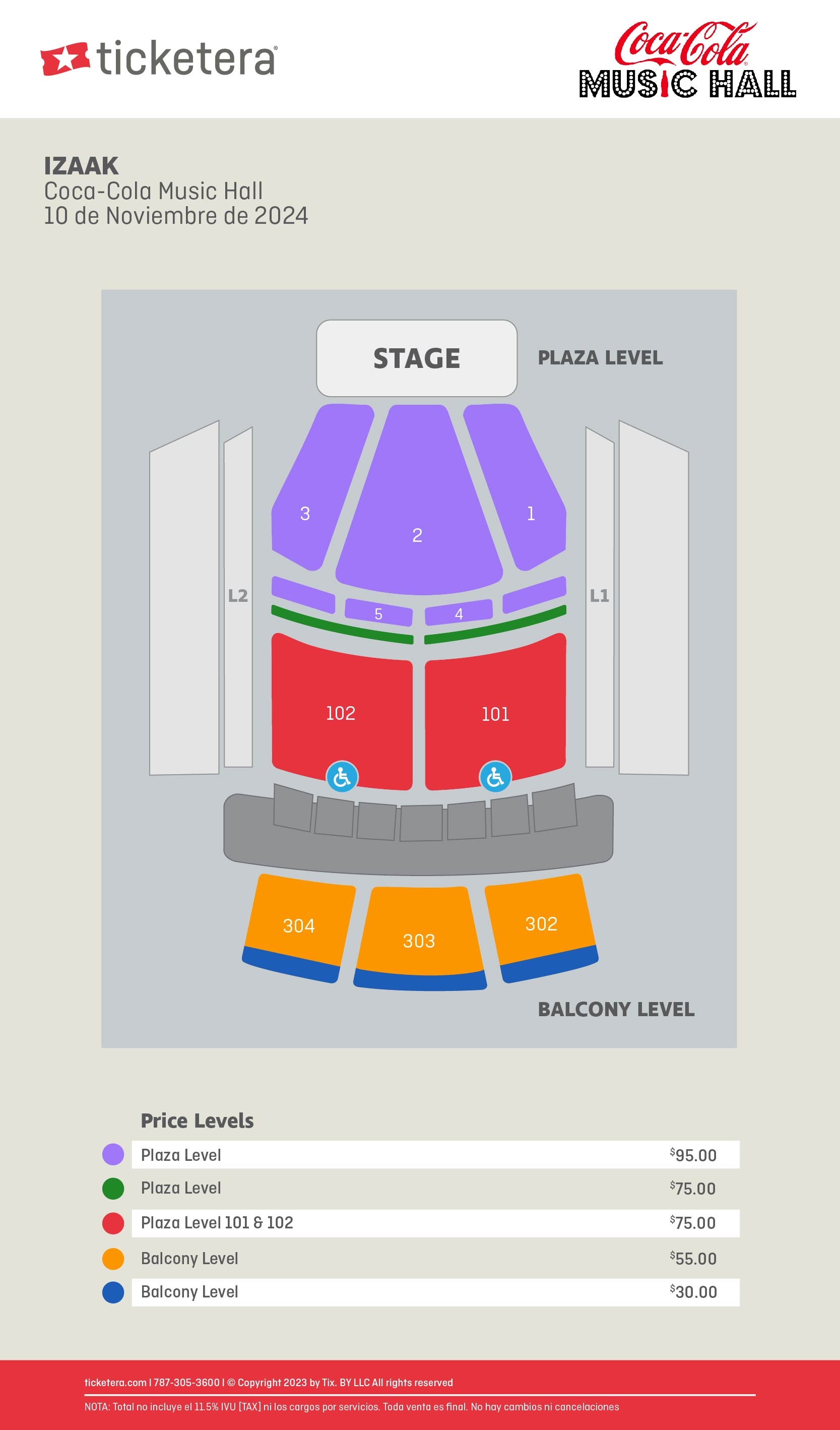 Seating Charts | Coca-Cola Music Hall