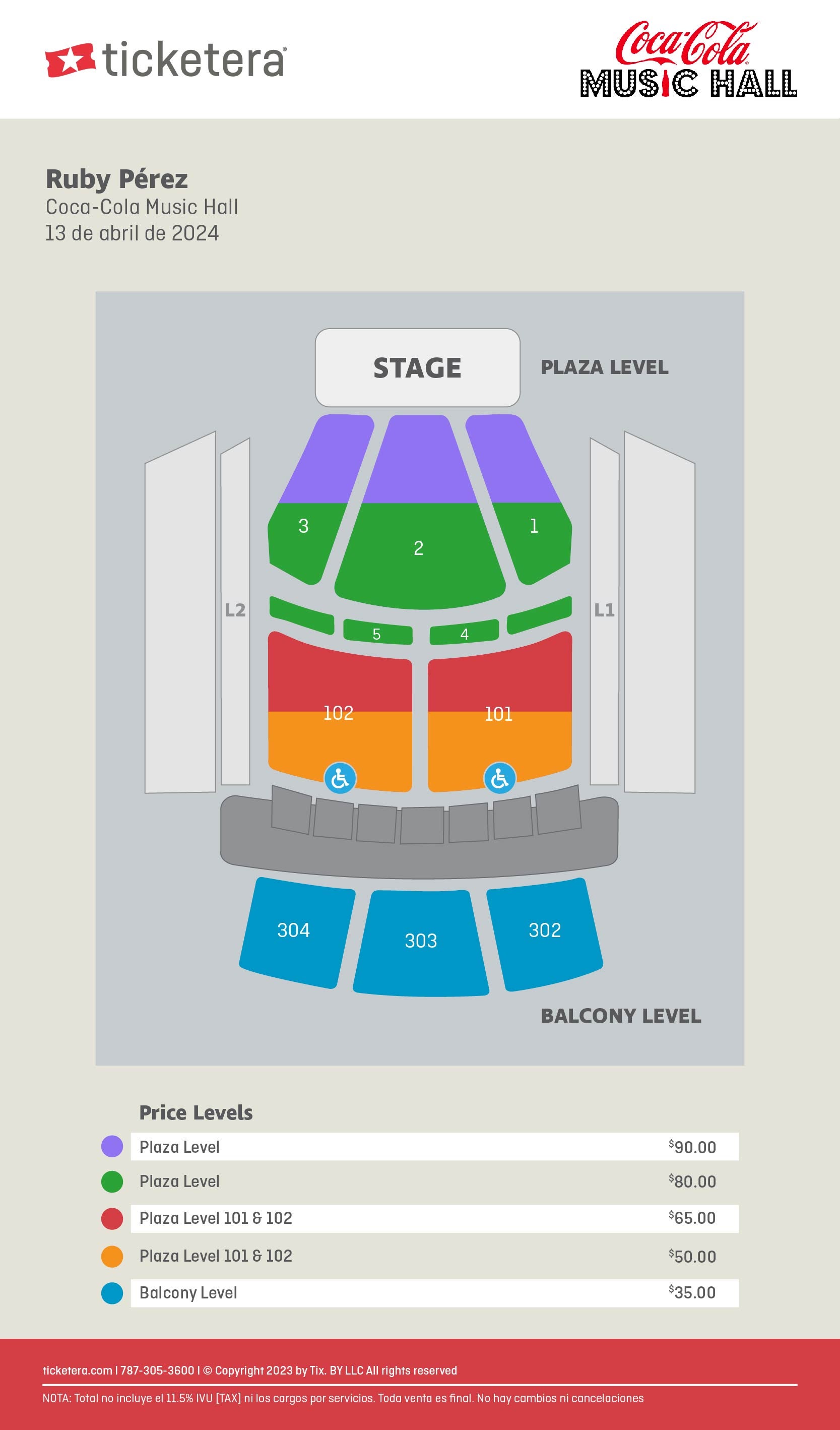 Seating Charts | Coca-Cola Music Hall