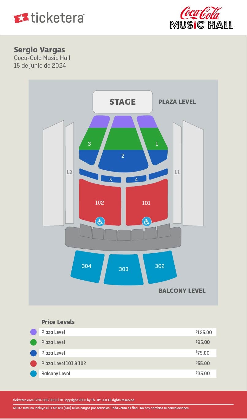 Seating Charts | Coca-Cola Music Hall
