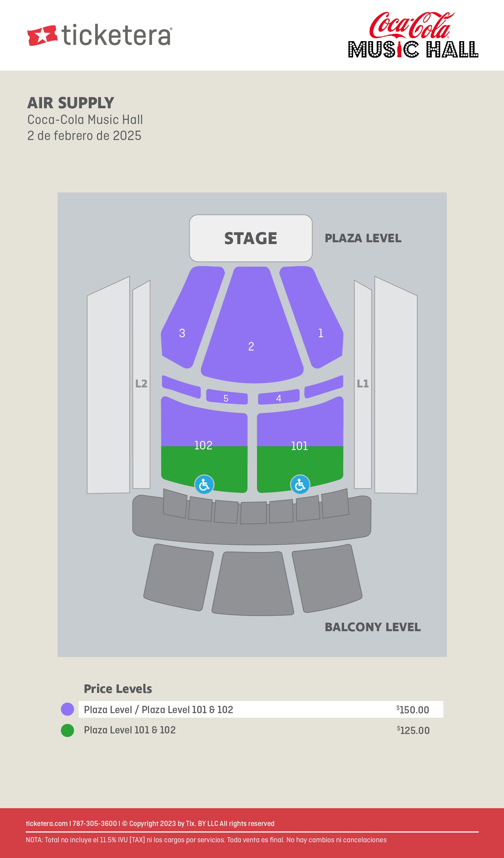 Seating Charts | Coca-Cola Music Hall