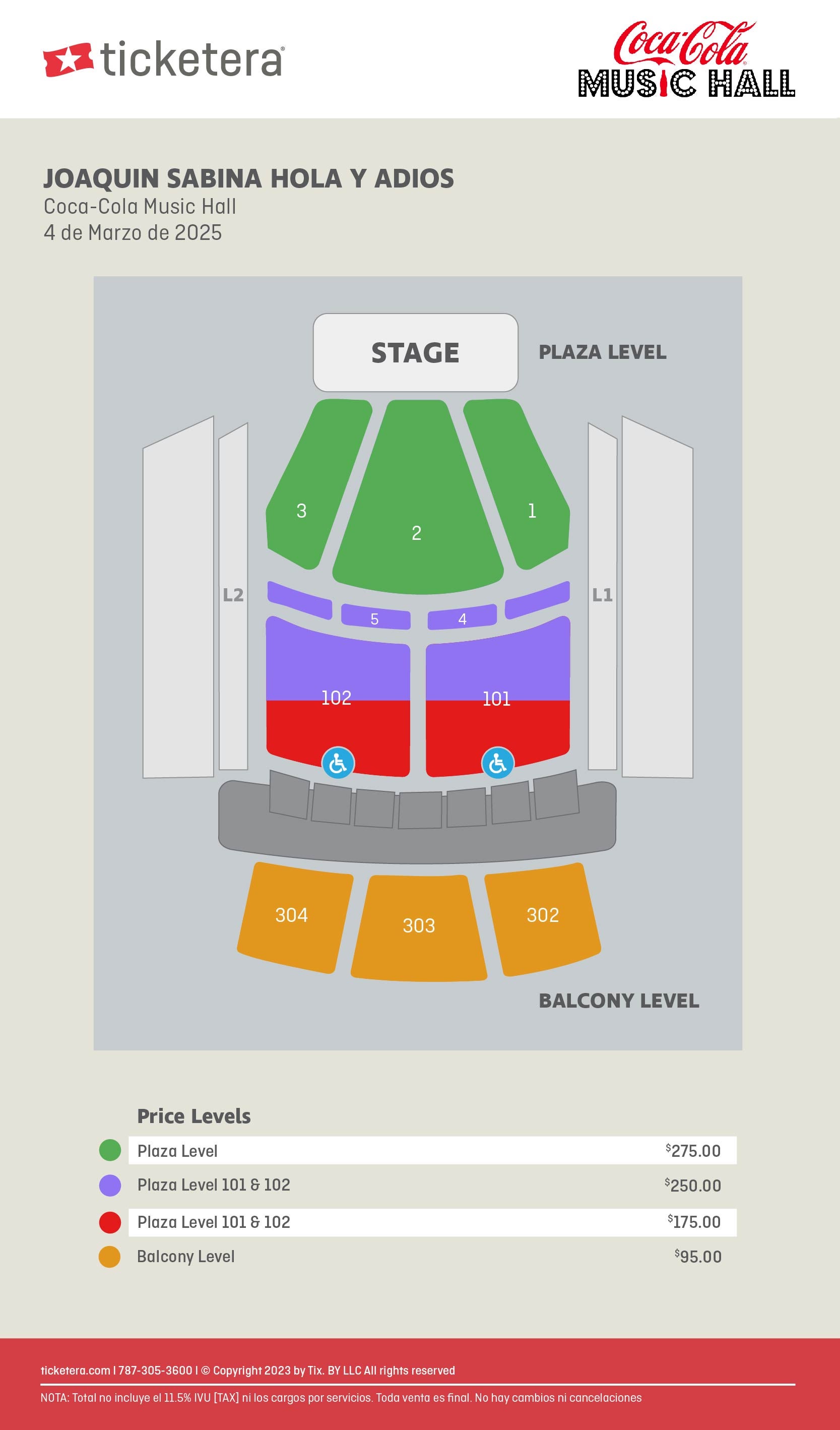 Seating Charts | Coca-Cola Music Hall