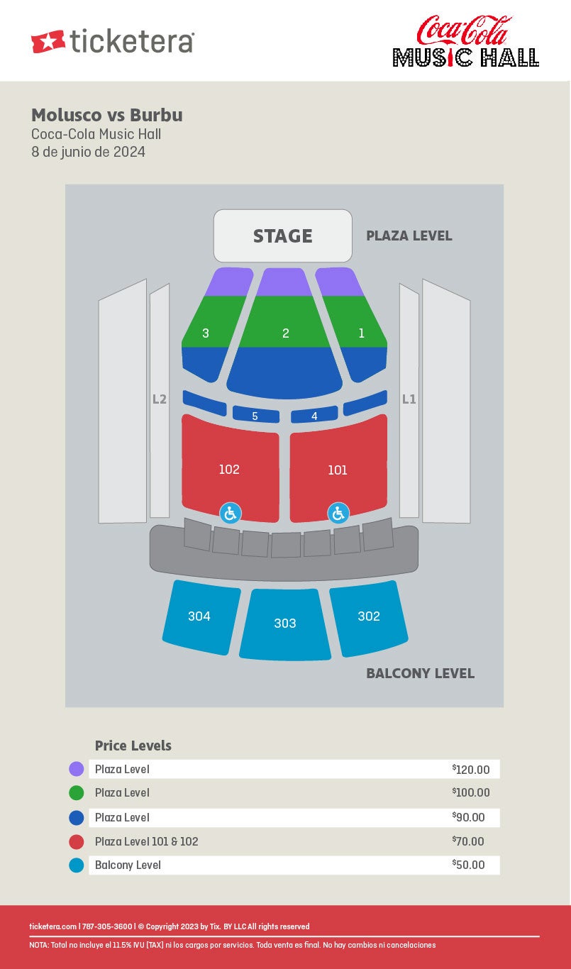 Seating Charts | Coca-Cola Music Hall