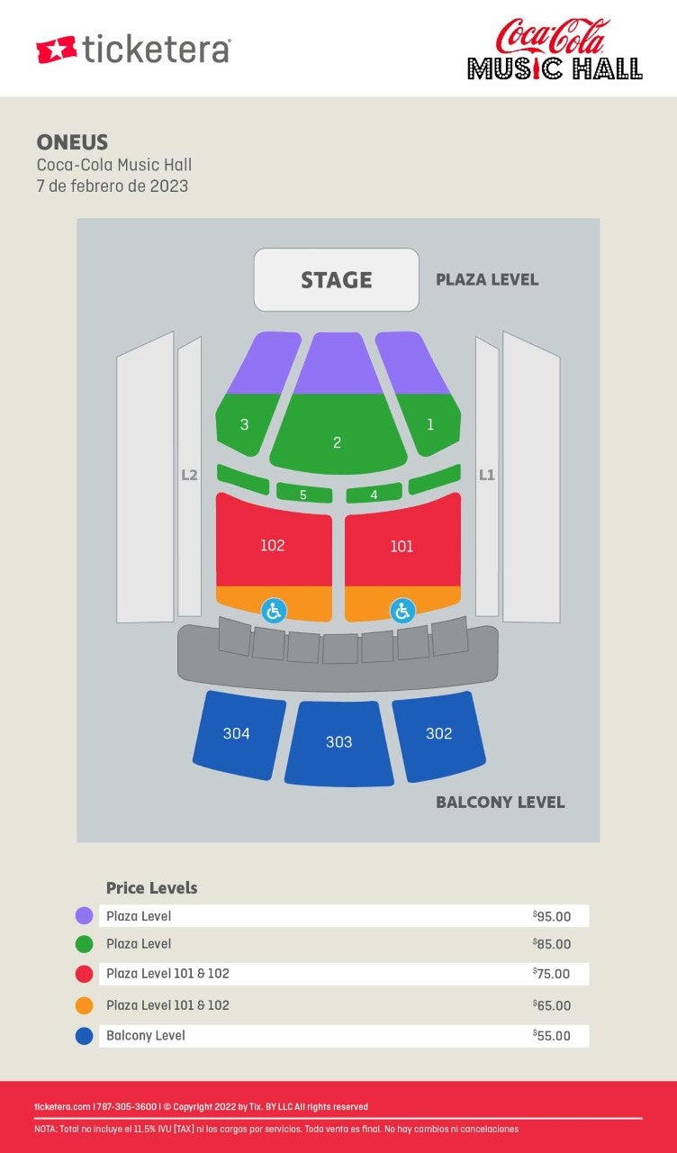 Seating Charts | Coca-Cola Music Hall